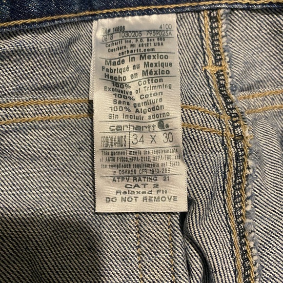 Carhartt | Jeans | Cat 2 Fire Resistant 34x 3 Denim Pants | Poshmark